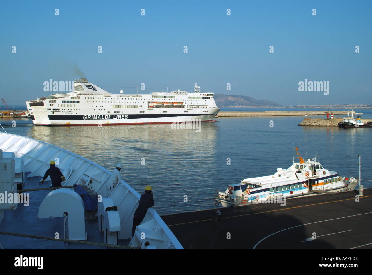 Palermo Sicily ferry Excellent departing port Stock Photo - Alamy