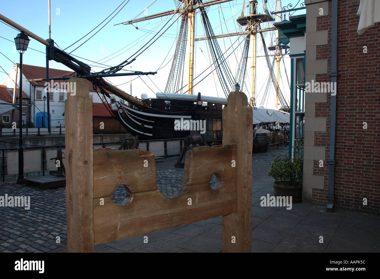 HMS Trincomalee at Hartlepool Historic Quay, Cleveland, UK Stock Photo ...