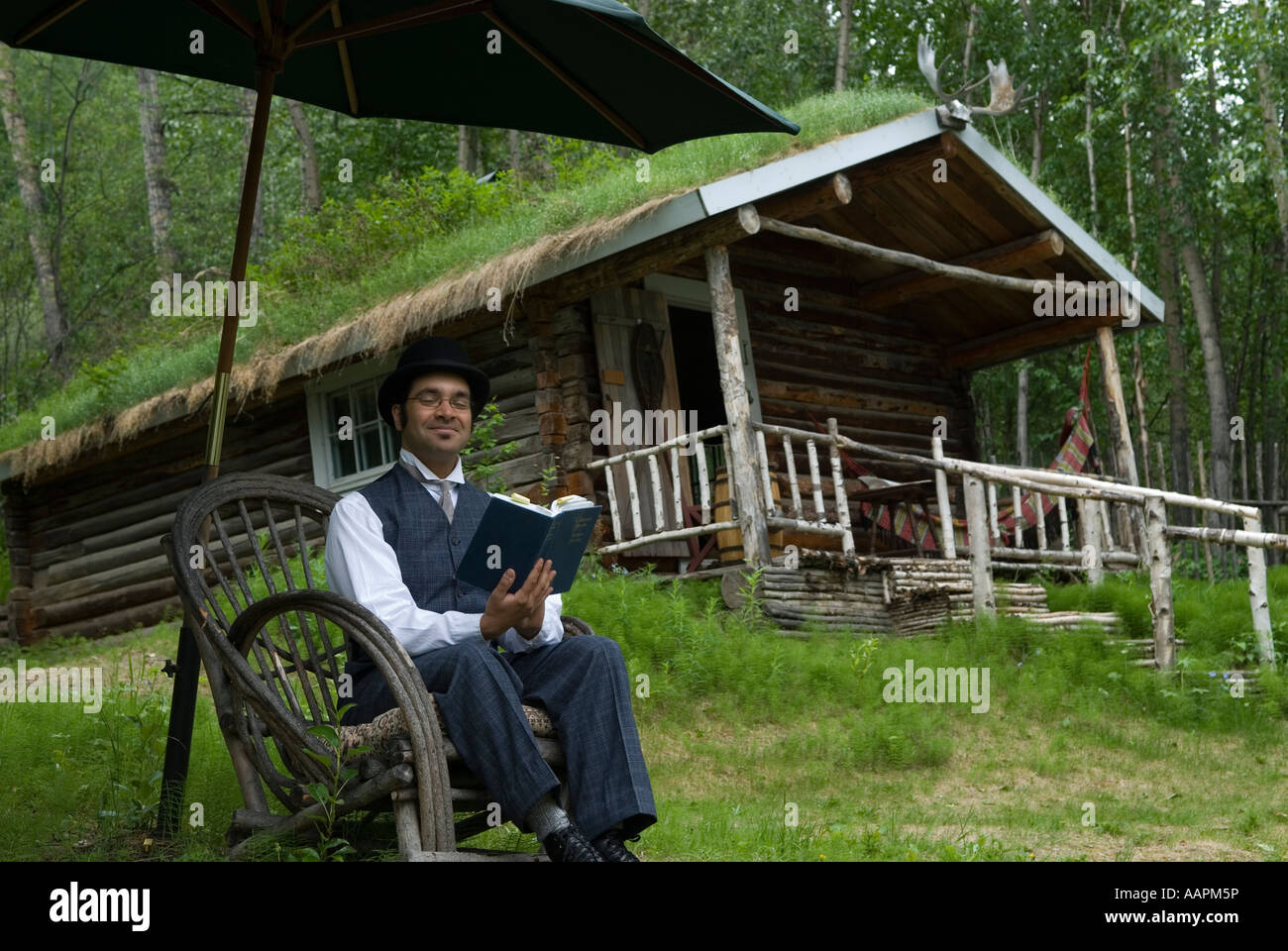 Robert Service cabin in Dawson City Yukon Canada Stock Photo - Alamy