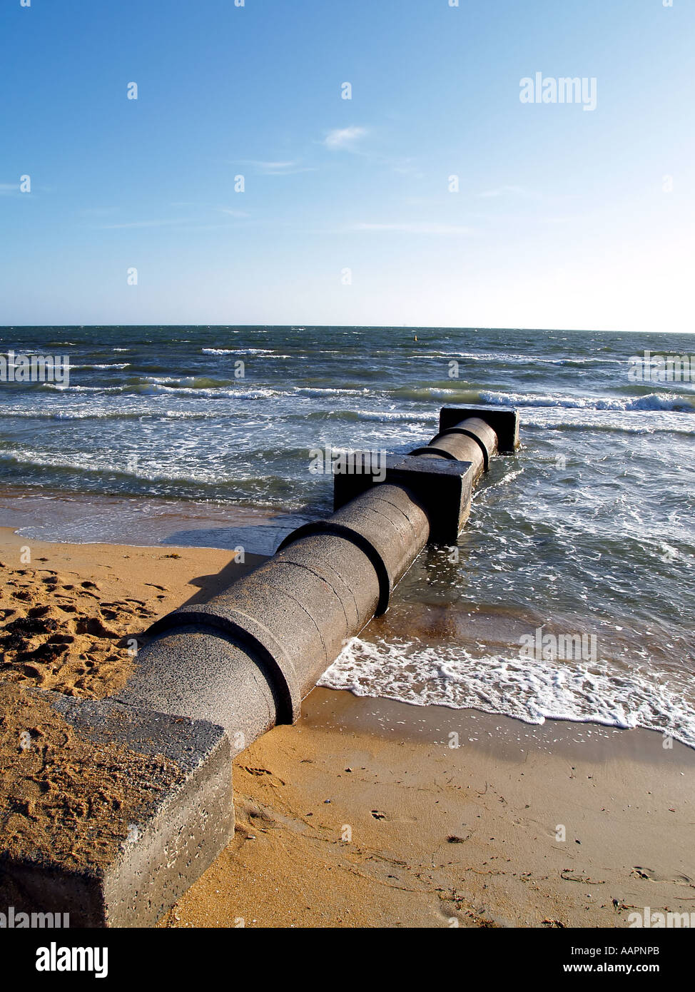 Drain pipe at the beach Stock Photo: 7247402 - Alamy