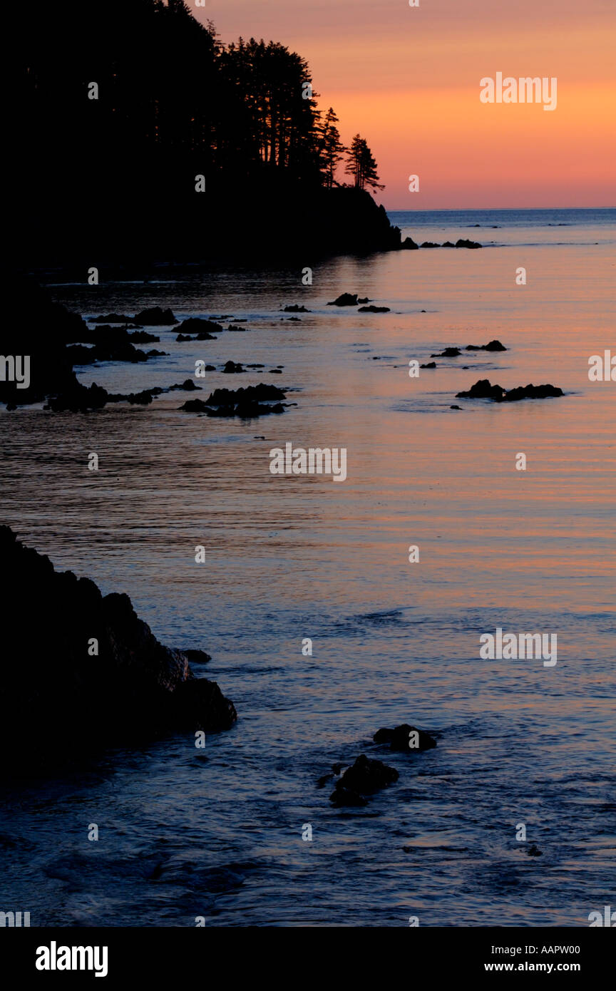 Alaska, Kodiak, Monashka Bay sunset Stock Photo - Alamy