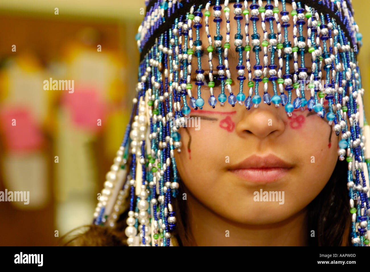 Alaska, Kodiak, Alaskan Native dancer Stock Photo - Alamy