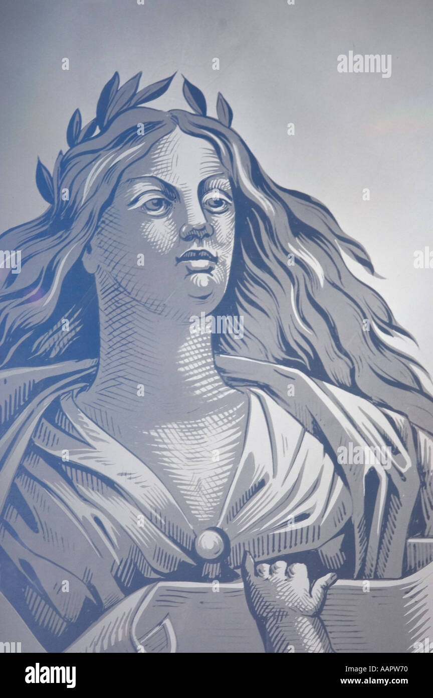 Art, Etched Glass, goddess Stock Photo - Alamy