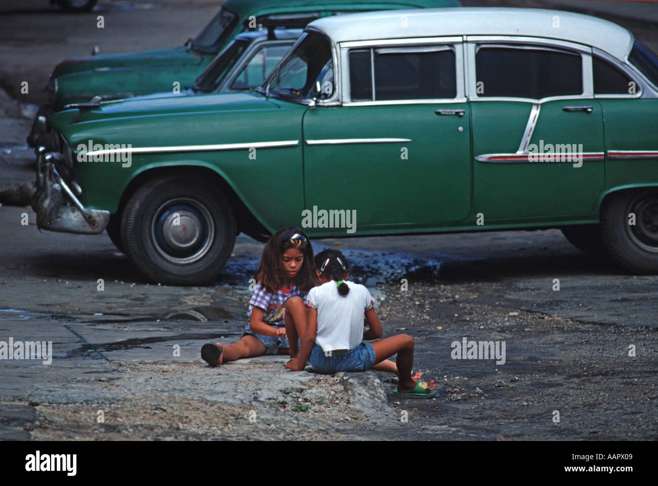 Girls And Classic Cars