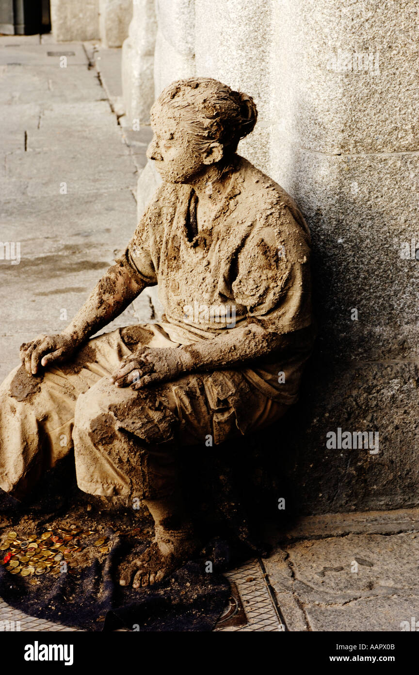 Spain madrid busker hi-res stock photography and images - Alamy