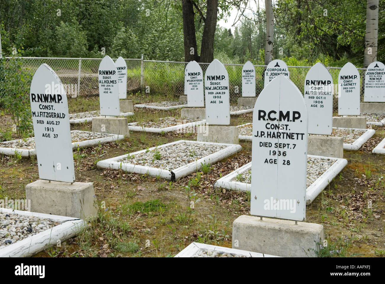 Rcmp gravestones hi-res stock photography and images - Alamy