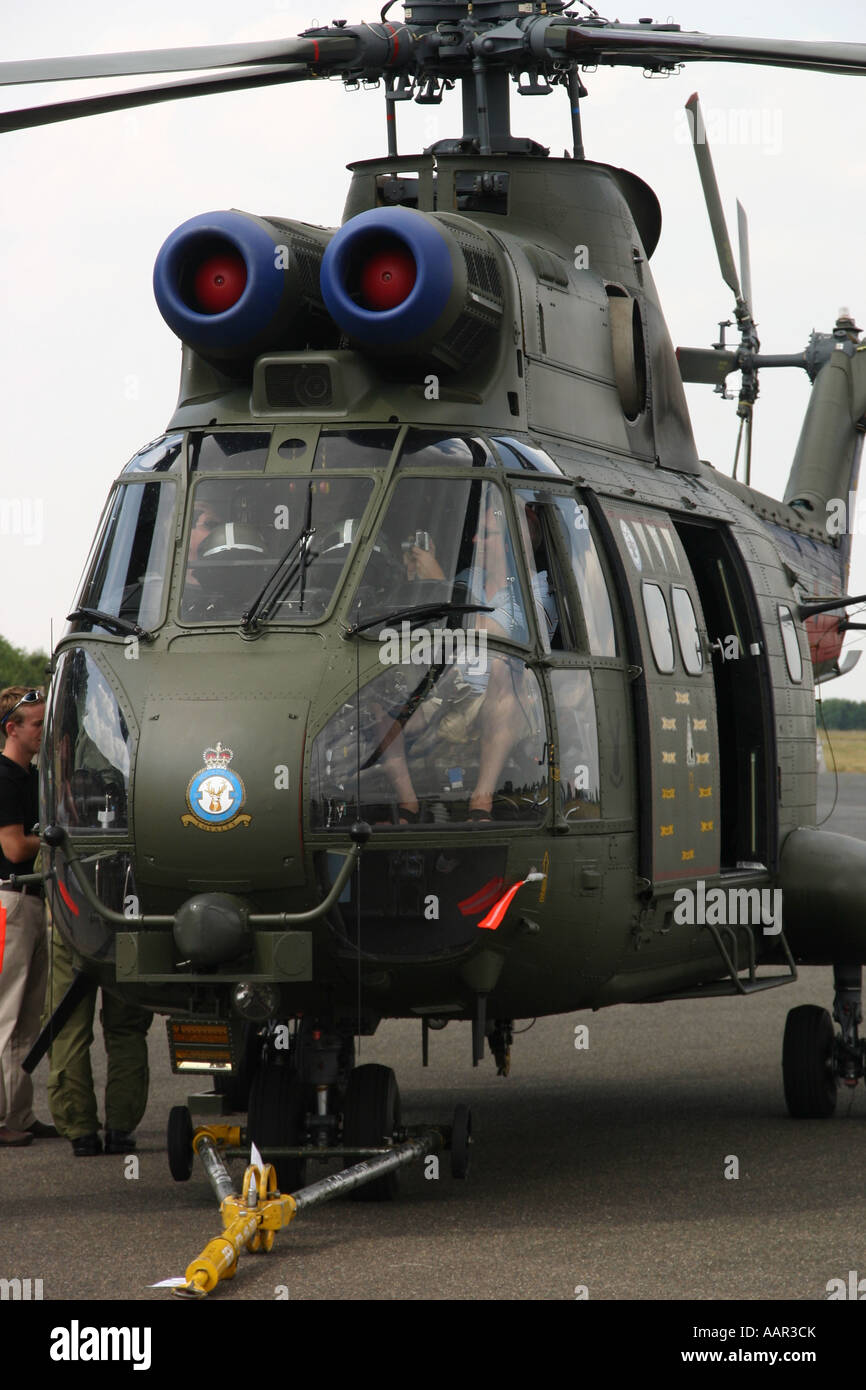 RAF Puma Helicopter Stock Photo - Alamy