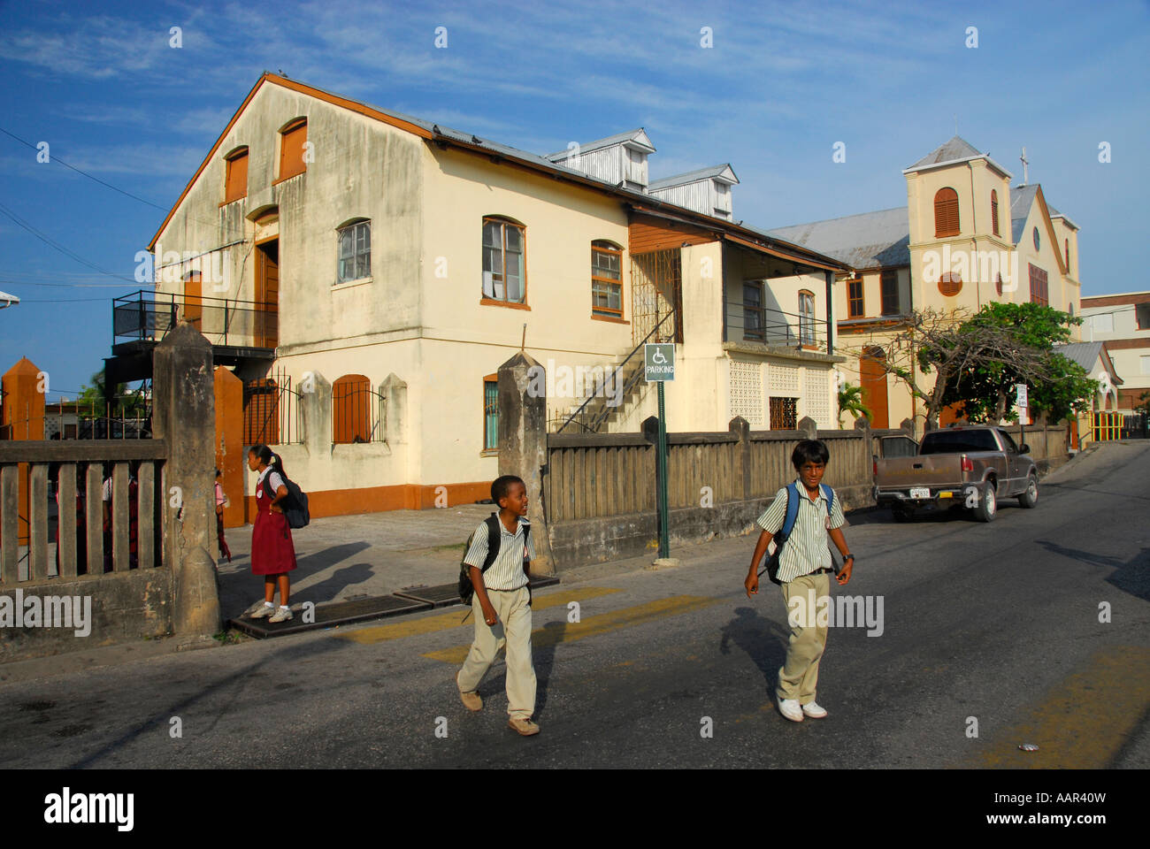 School, Belize City, Belize, Central America Stock Photo - Alamy