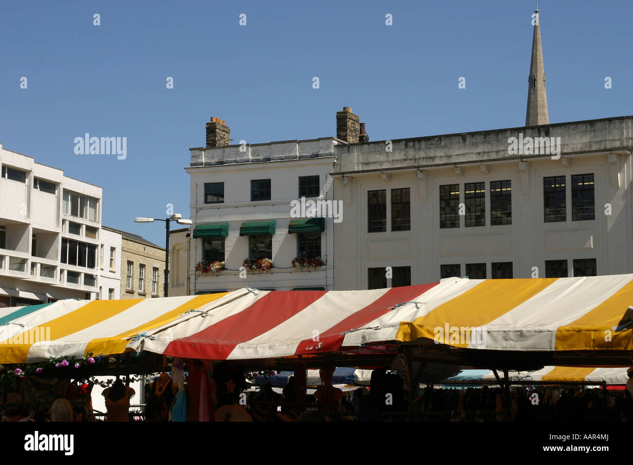 Market Square Cambridge England Stock Photo - Alamy