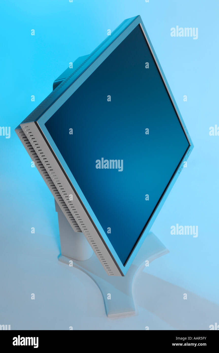 LCD monitor display NEC in blue Stock Photo - Alamy