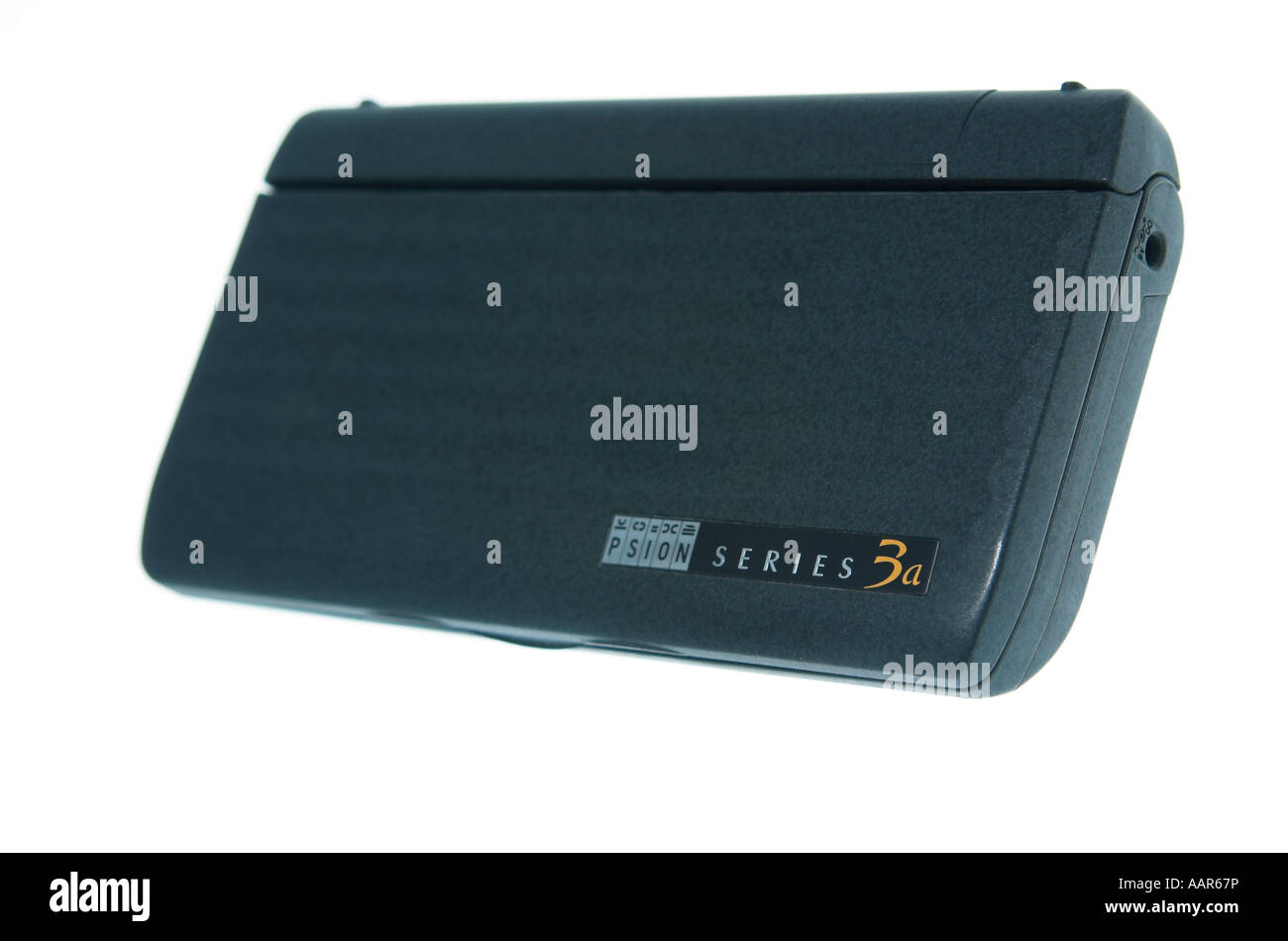 A Psion closed compact early PDA Stock Photo - Alamy