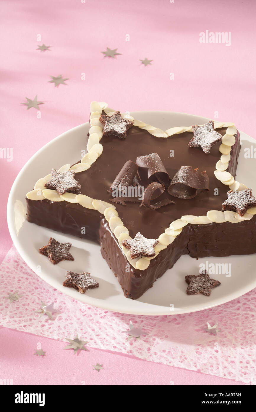 Christmas Chocolate Star Stock Photo - Alamy