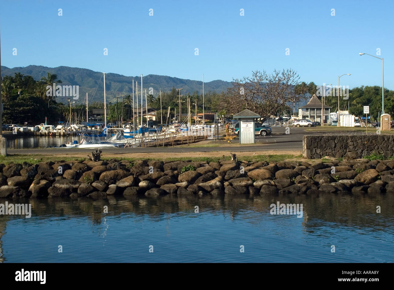 Haleiwa harbour North shore Oahu Hawaii USA Stock Photo - Alamy