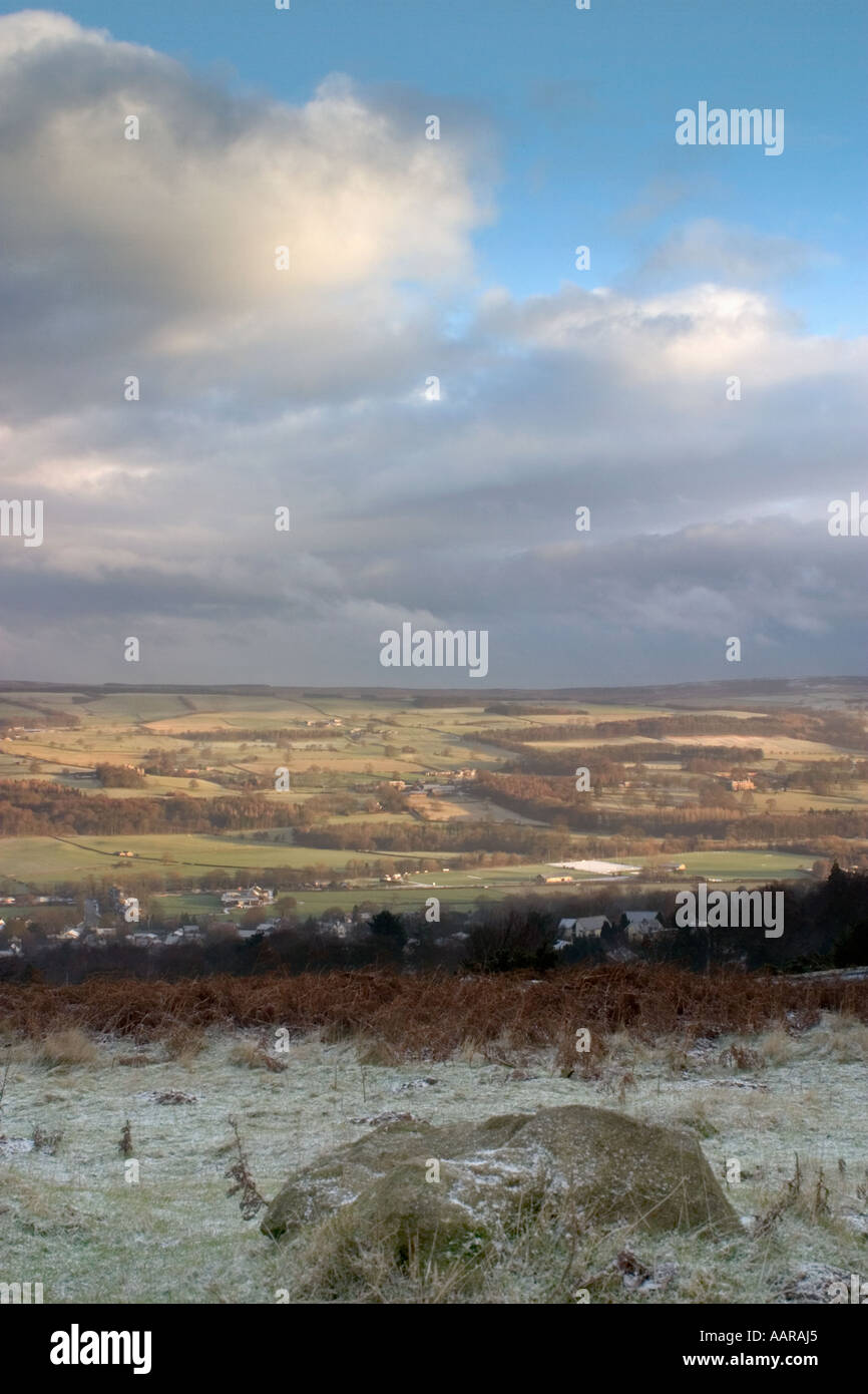 Cow and calf rocks ilkley moor winter hi-res stock photography and ...