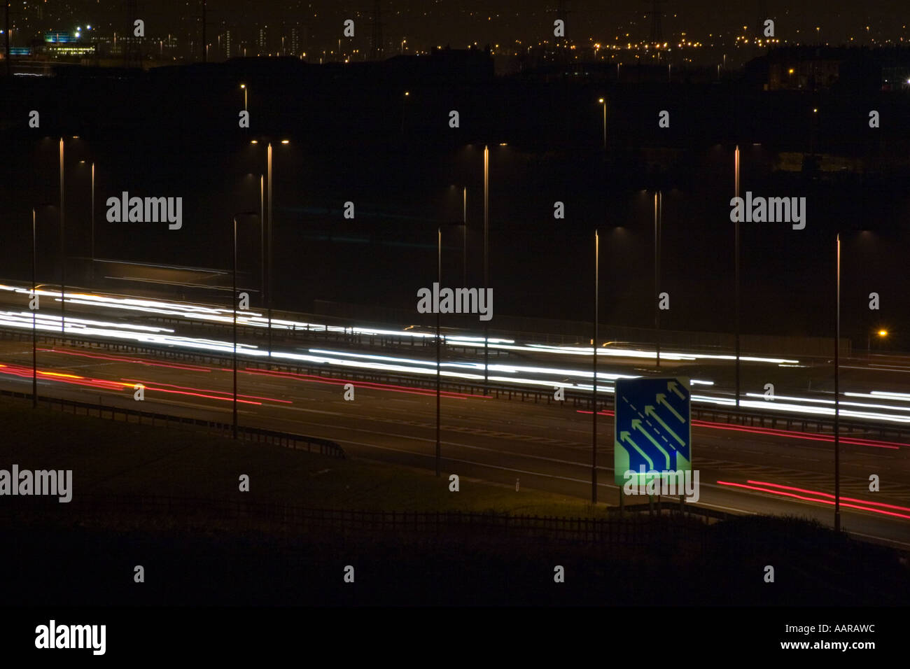 M62 m1 motorway junction hi-res stock photography and images - Alamy