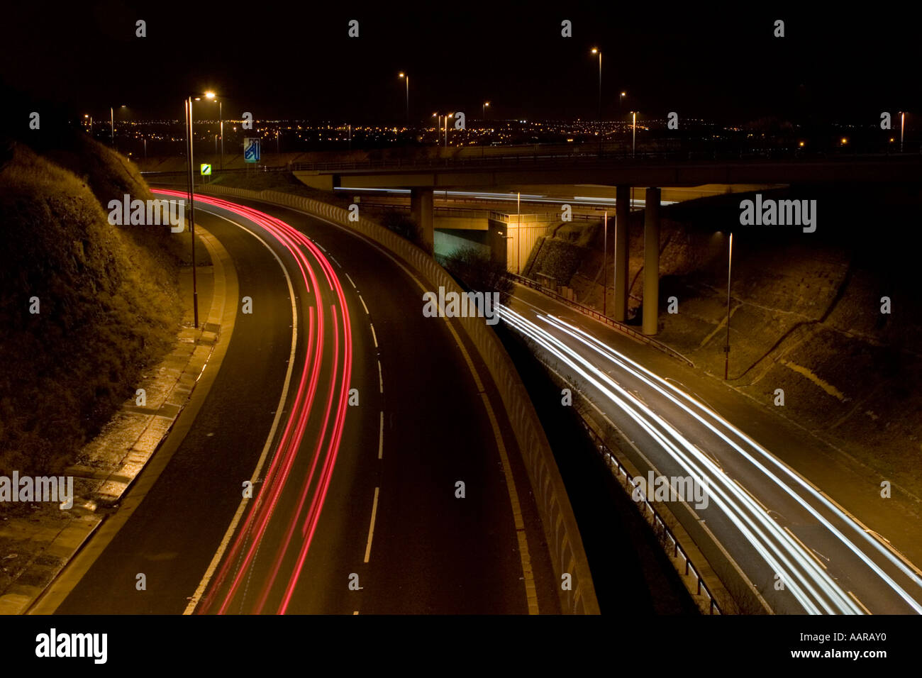 M62 m1 motorway junction hi-res stock photography and images - Alamy