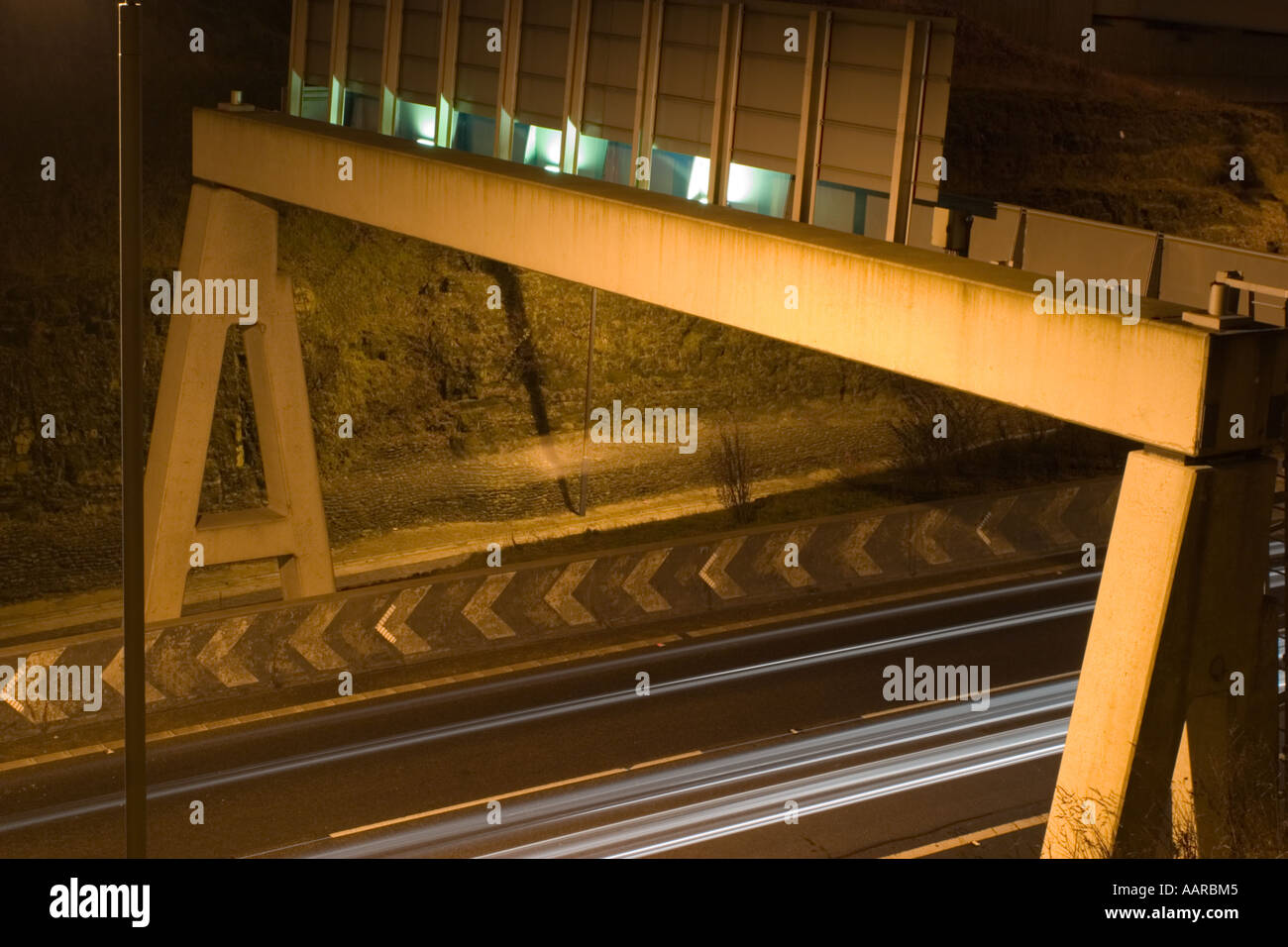 M62 M1 intersection at night Leeds West Yorkshire Stock Photo - Alamy