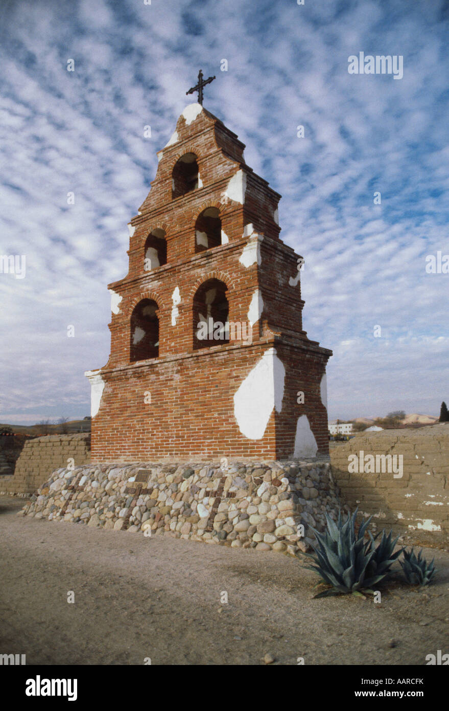 MISSION BELLS SAN MIGUEL MISSION CALIFORNIA Stock Photo - Alamy