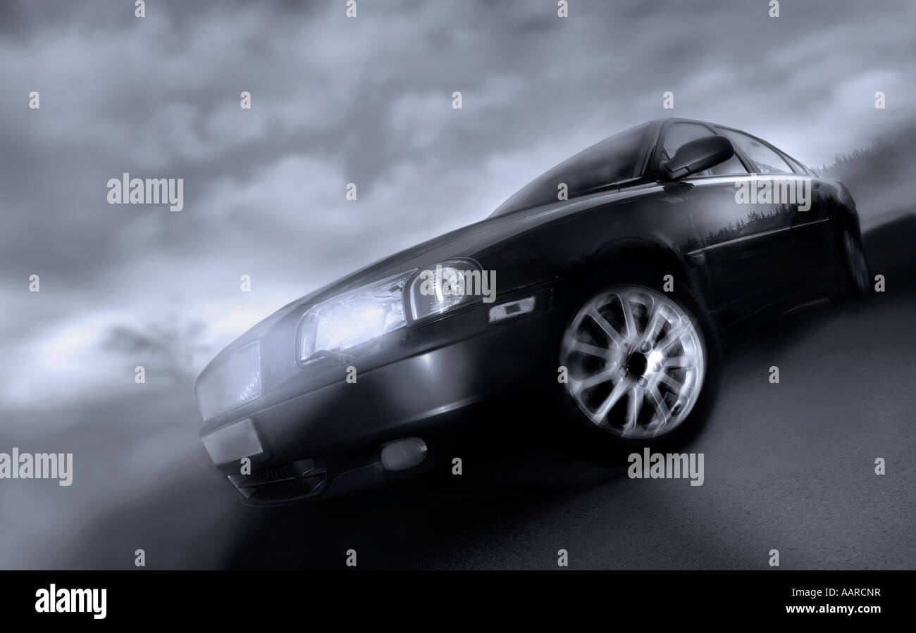 Car on the move Stock Photo - Alamy