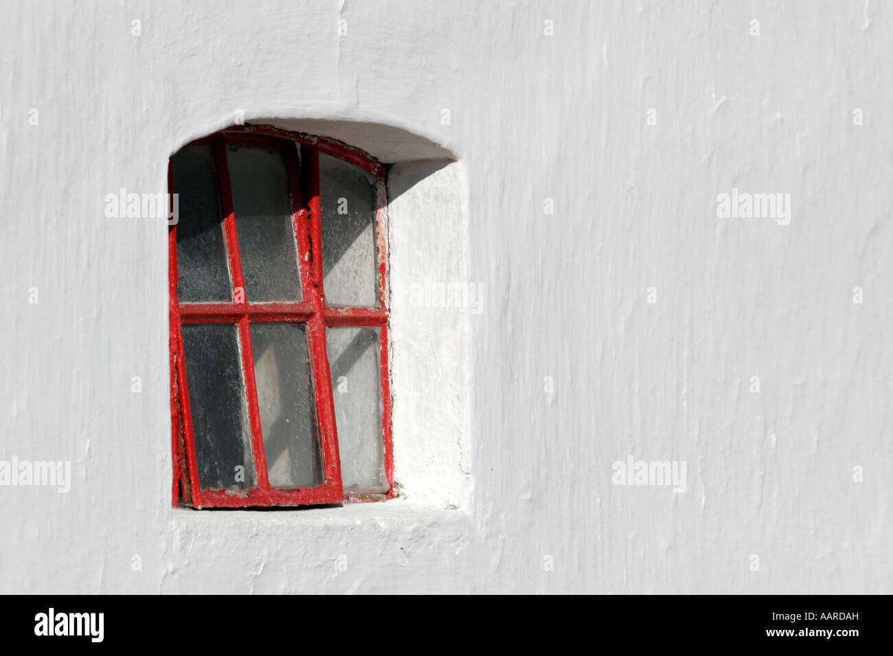 Red, barn window Stock Photo - Alamy
