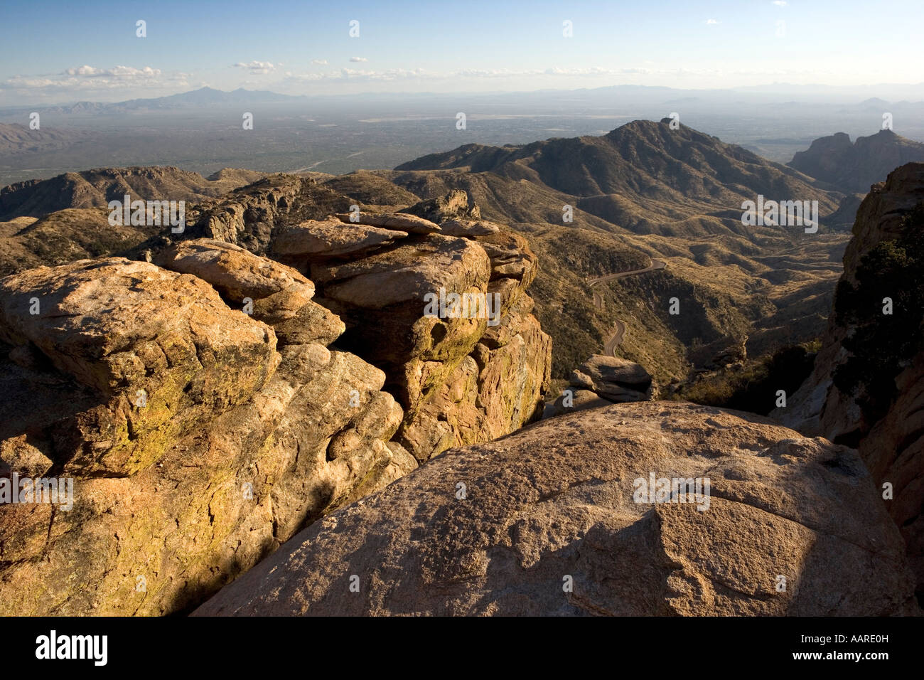 View from Mt Lemmon Arizona Stock Photo - Alamy