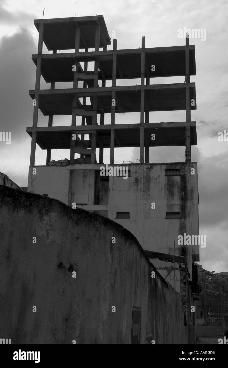 Maldives City Of Male Structure Of A Building Under Construction Stock ...