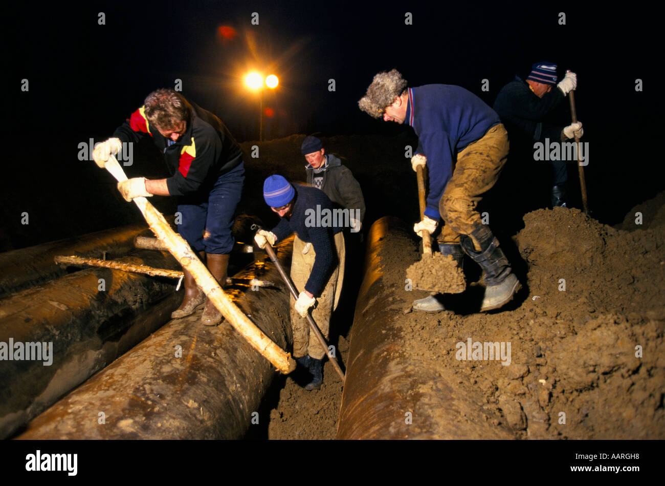 Kolva river oil spill hi-res stock photography and images - Alamy