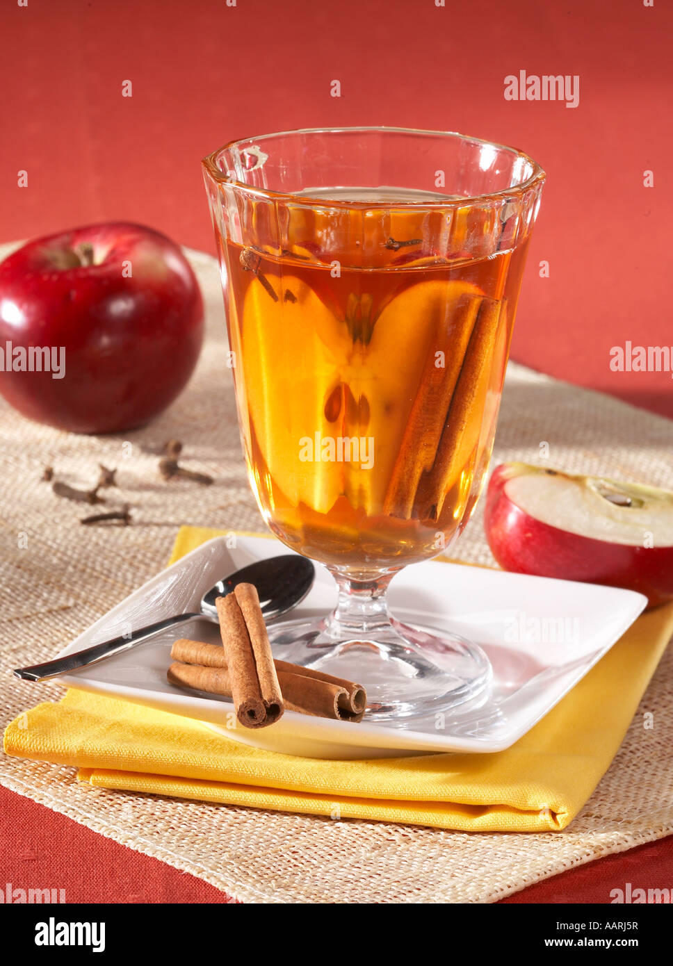 Hot Apple with Wine Stock Photo - Alamy