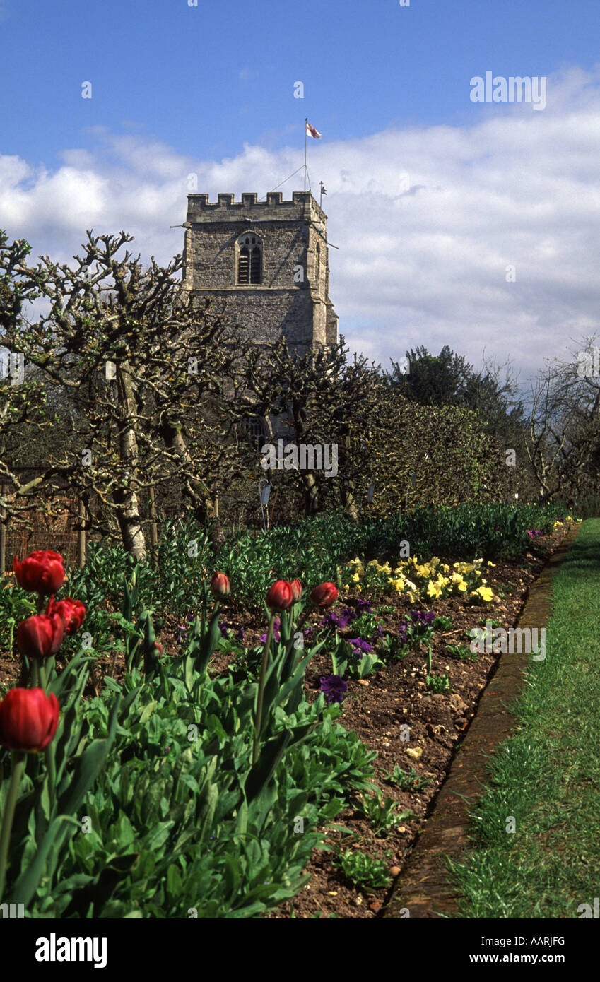 Tower of Church of St Mary and St Bartholomew at Cranborne, Dorset ...