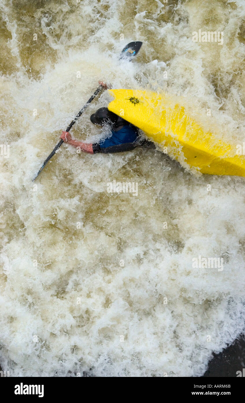 White water paddling Stock Photo - Alamy