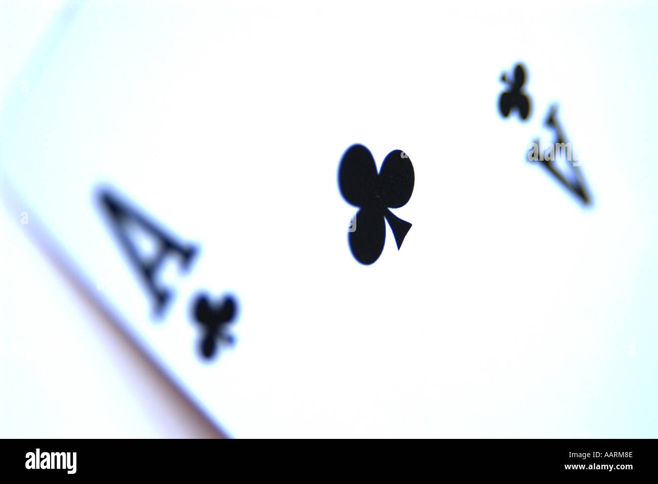 Ace of clubs playing card Stock Photo - Alamy