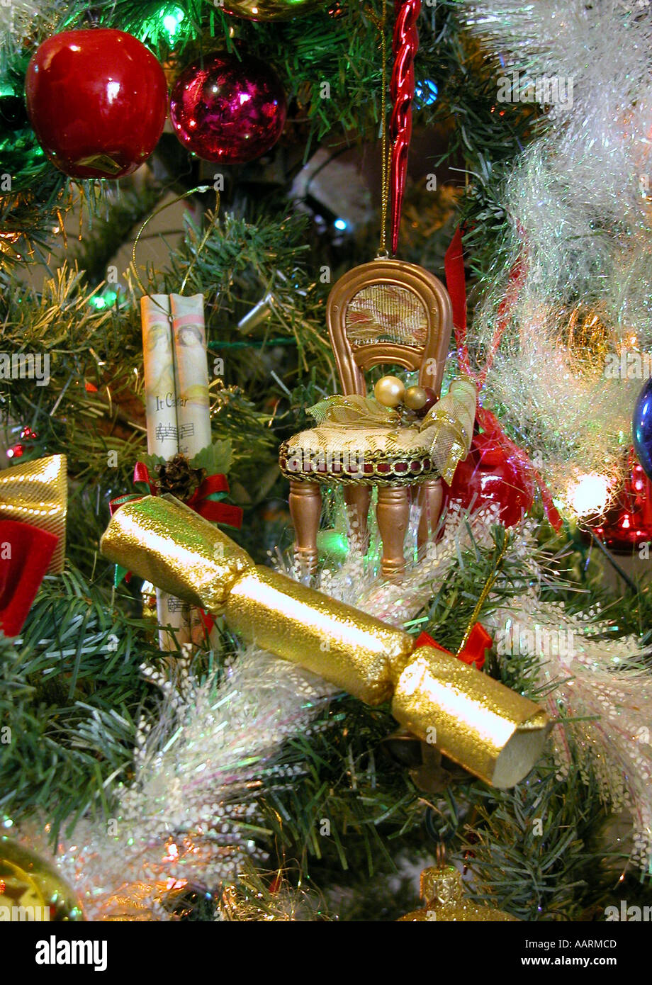 Christmas tree decorations Stock Photo - Alamy