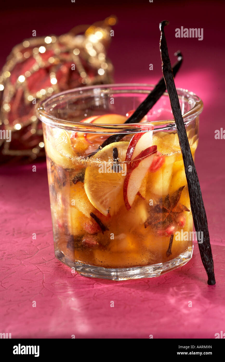 Apple Confit with Calvados and Vanilla Stock Photo - Alamy