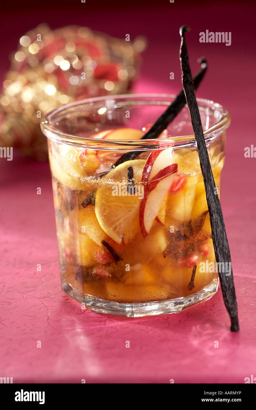 Apple Confit with Calvados and Vanilla Stock Photo - Alamy