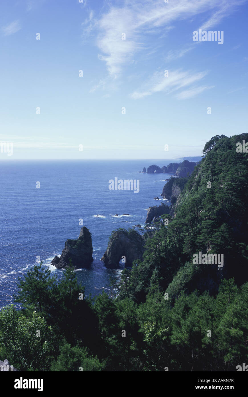 Kitayamazaki cliffs in Iwate Prefecture Japan Stock Photo - Alamy