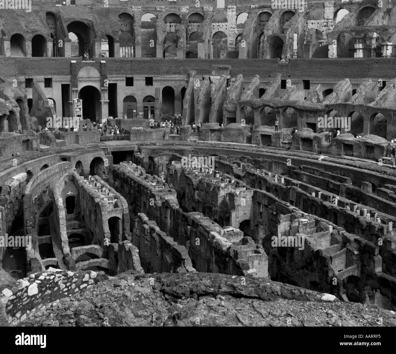 View of the arena inside the Coliseum in Rome Stock Photo - Alamy