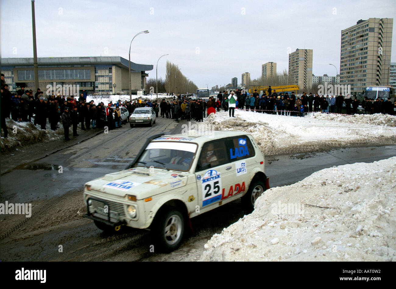 LADA TEAM LADA AT THE TOGLIATTI CAR RALLY RUSSIA Stock Photo - Alamy