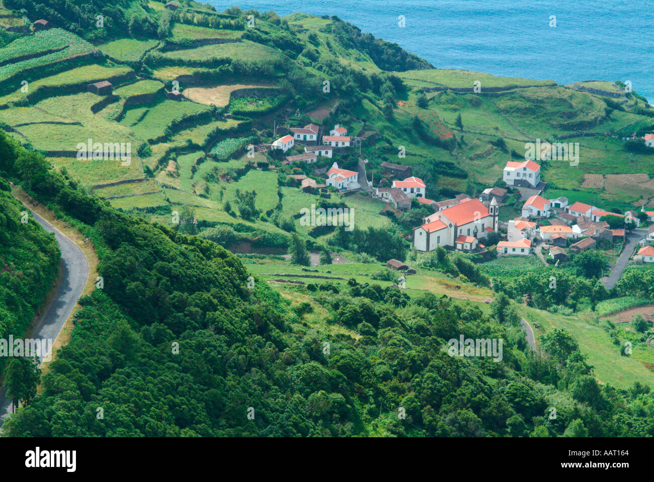 Village in a valley azores hi-res stock photography and images - Alamy