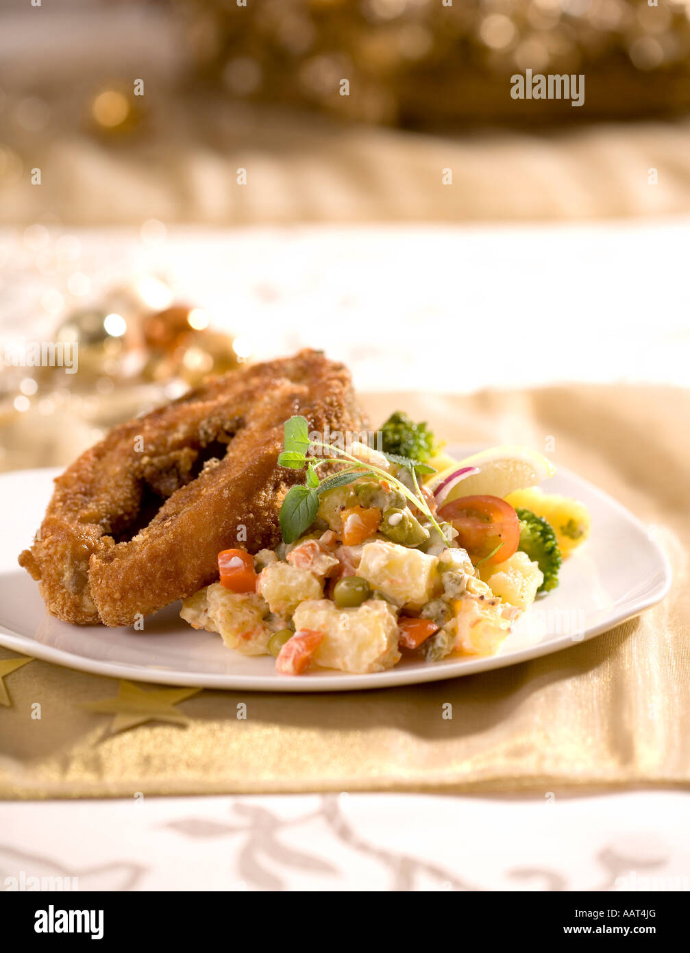 Fried Fish Slices Stock Photo - Alamy