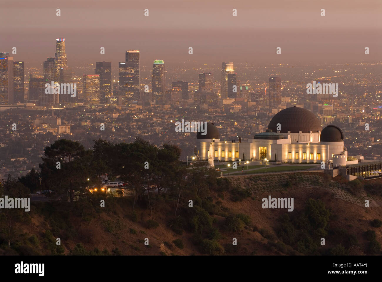 Griffith Observatory at night, Los Angeles, California Stock Photo - Alamy