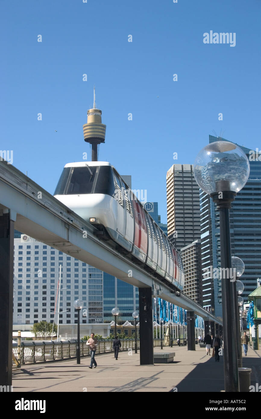 Darling harbor sydney monorail hi-res stock photography and images - Alamy