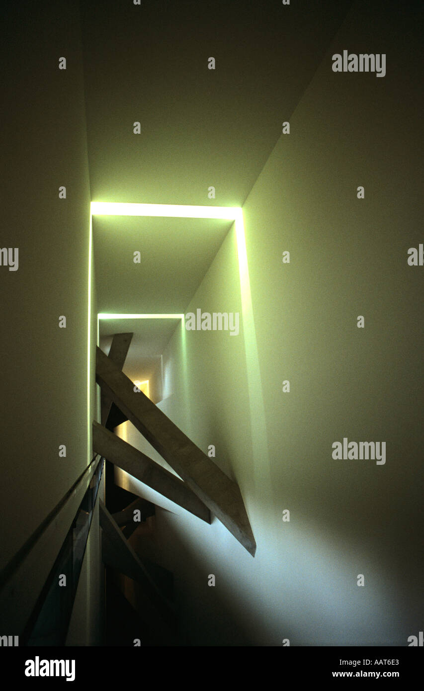 The ceiling of the main stairway in US architect Daniel Libeskind's ...