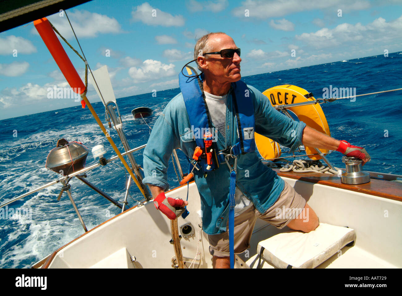 Helmsman sailor hi-res stock photography and images - Alamy