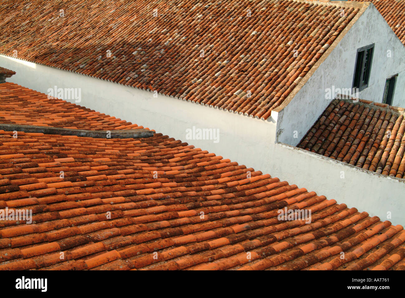 spanish tiled rooves Stock Photo - Alamy