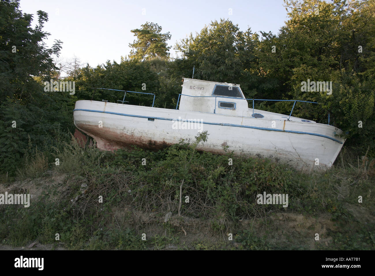 Ship on Land Stock Photo - Alamy