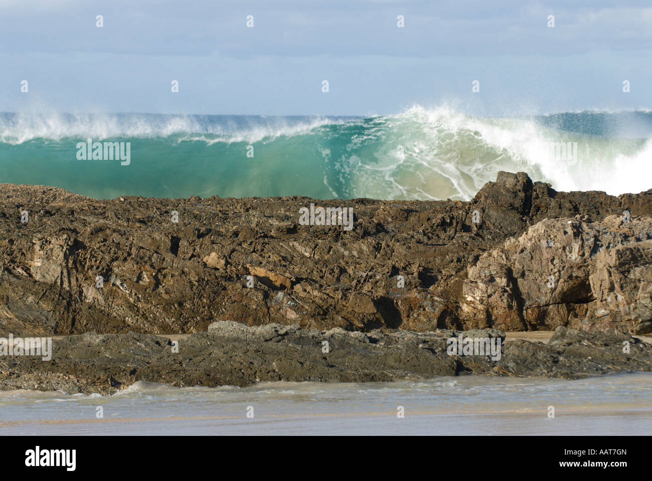 Waves Snapper Rocks Queensland Australia Stock Photo - Alamy