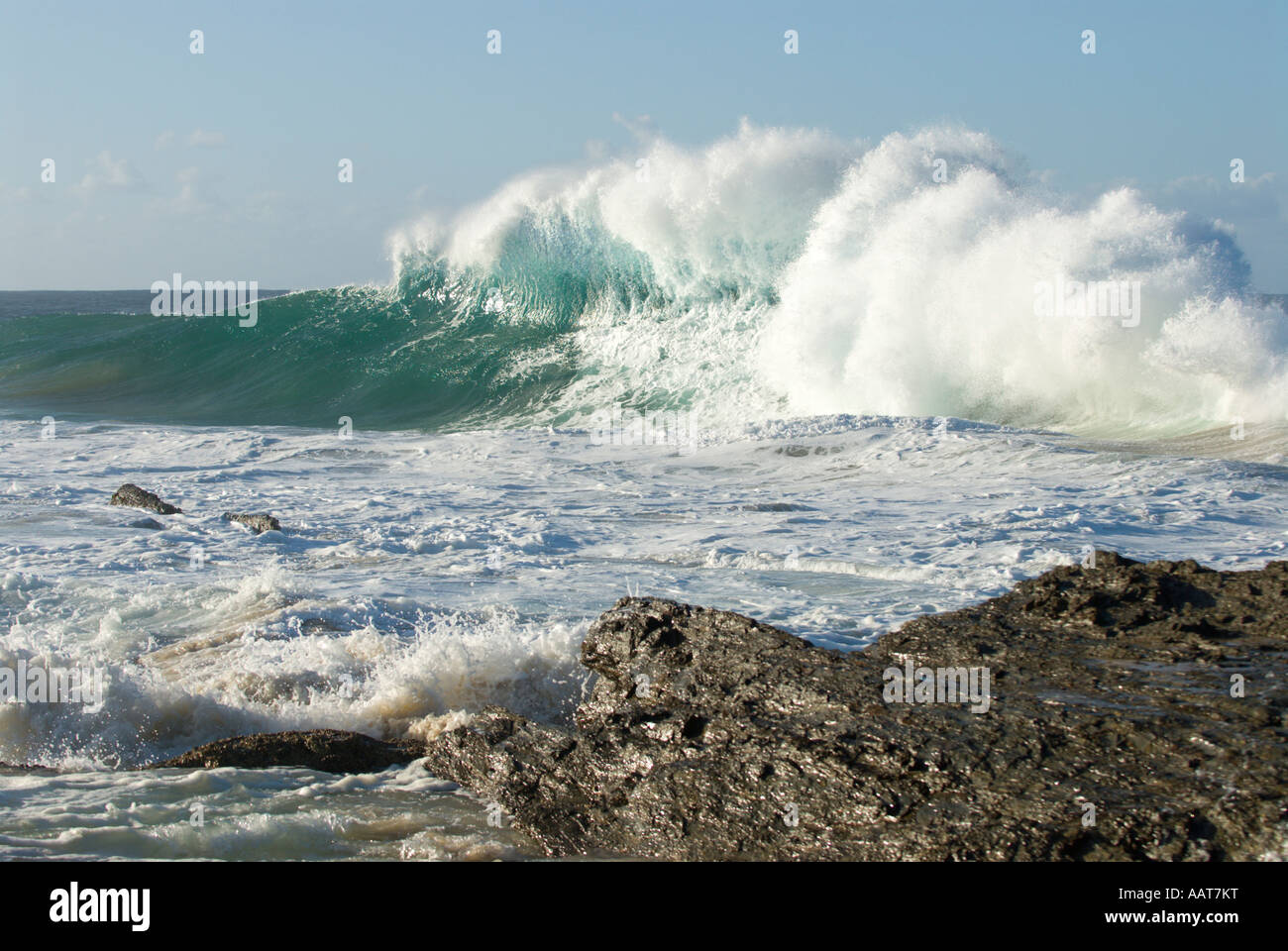 Waves Snapper Rocks Queensland Australia Stock Photo - Alamy