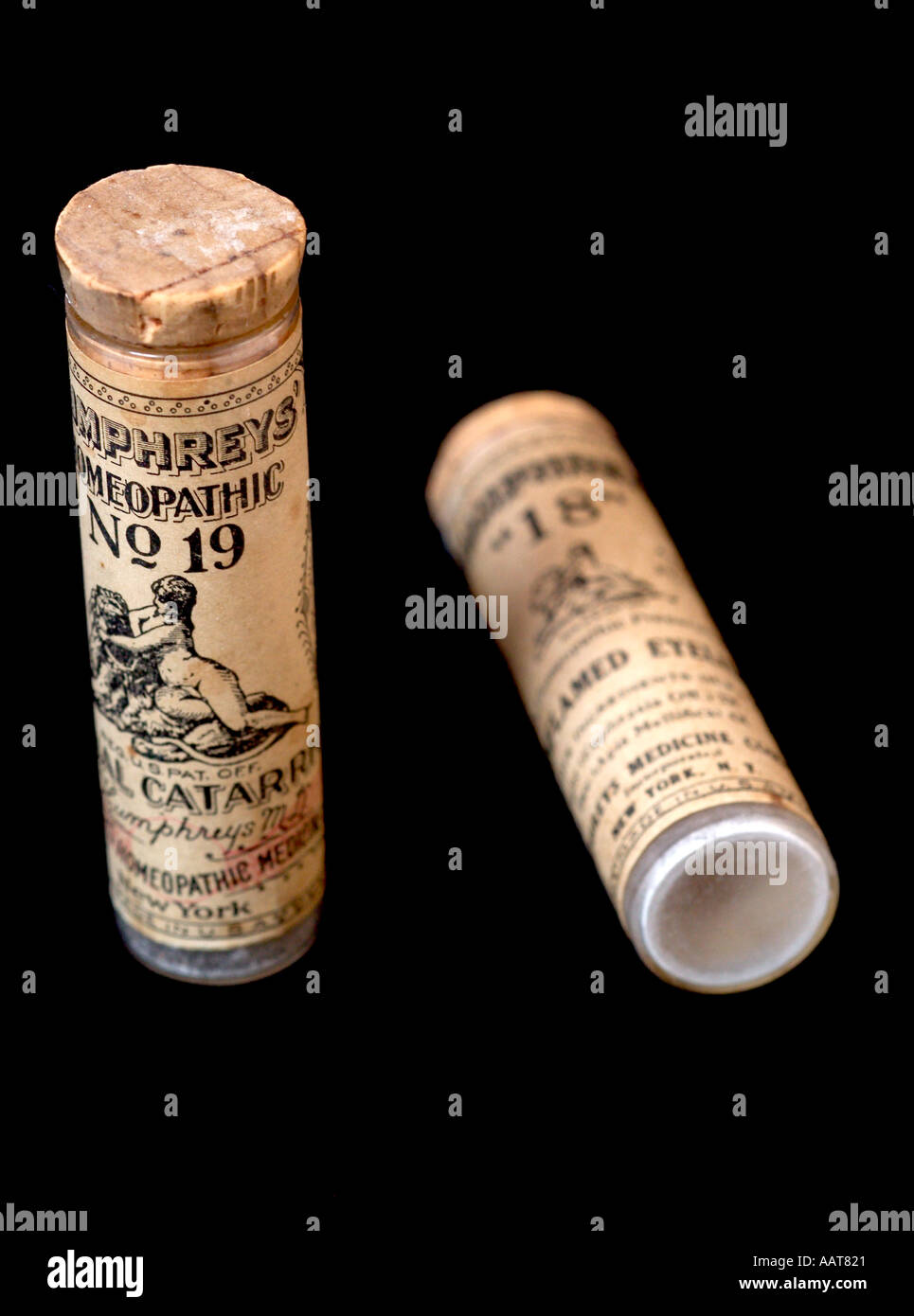 Humphreys homeopathic medications Old vials of homeopathic medications ...