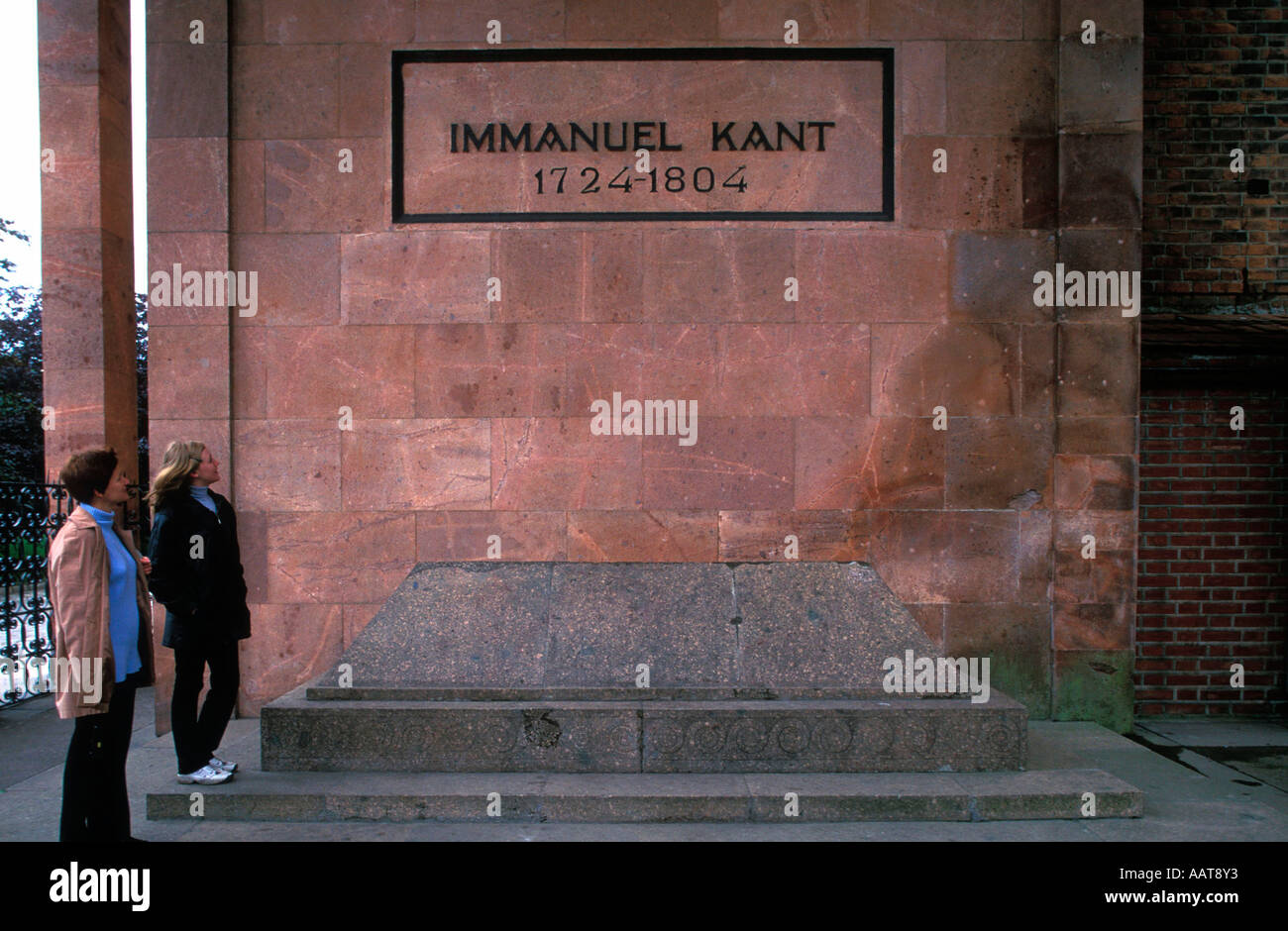 The grave of the German philosopher Immanuel Kant next to the ...