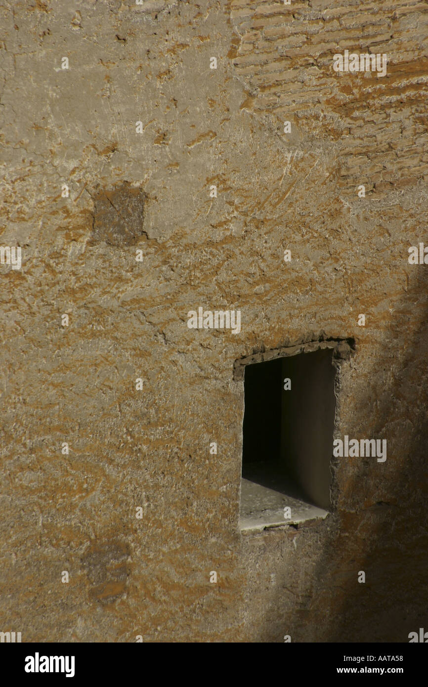 A vacant window in an old stone building Stock Photo - Alamy